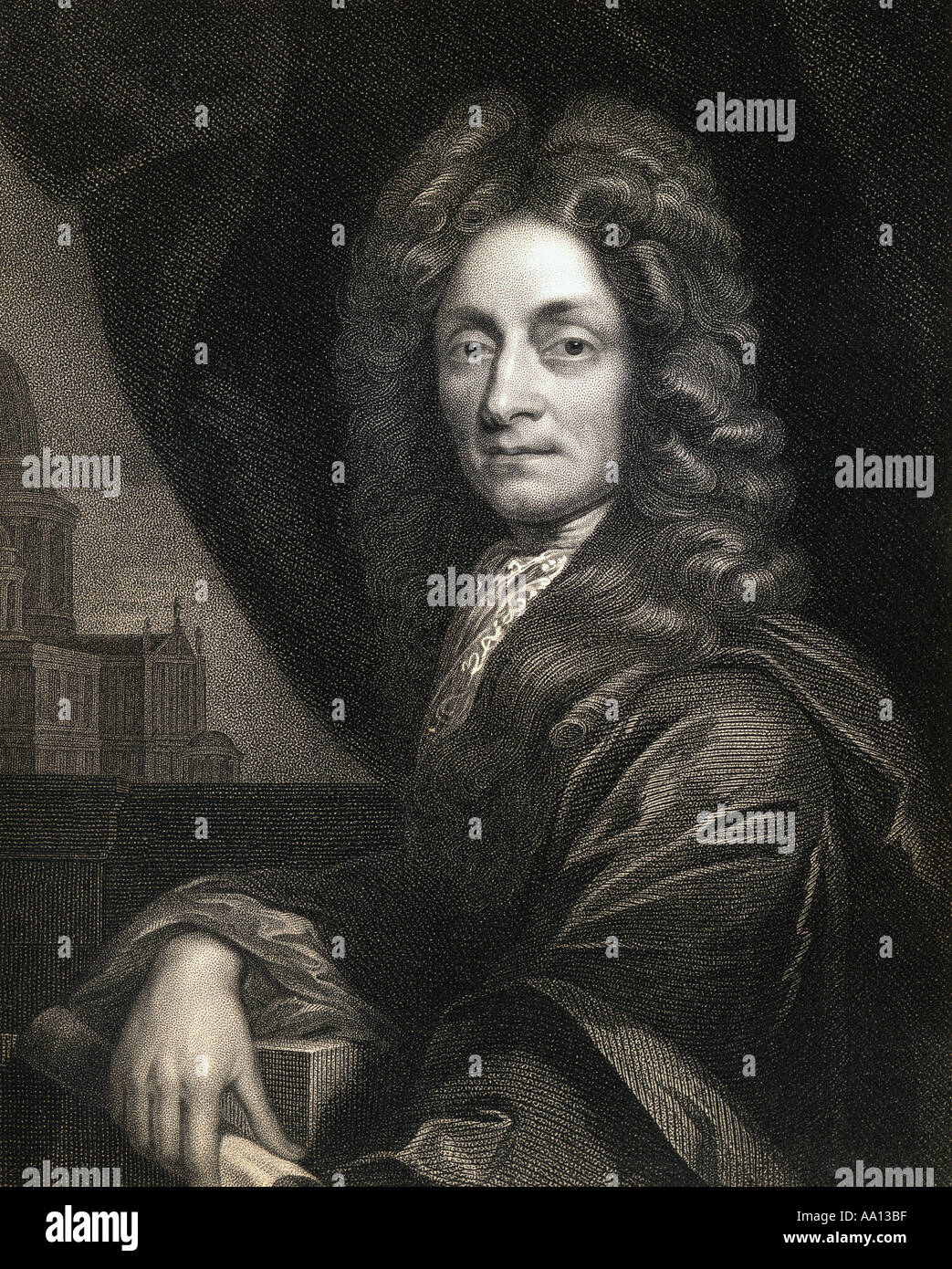 SIR CHRISTOPHER WREN 1632 1723 English architect scientist and Stock ... SIR CHRISTOPHER WREN 1632 1723 English architect scientist and Stock ...