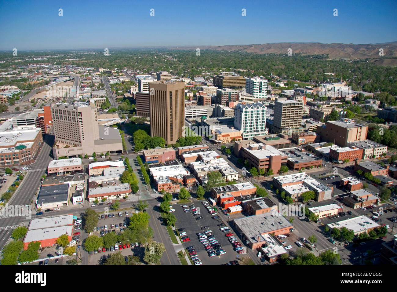 Aerial view of downtown Boise Idaho Stock Photo, Royalty Free Image ... Aerial view of downtown Boise Idaho Stock Photo, Royalty Free Image ...