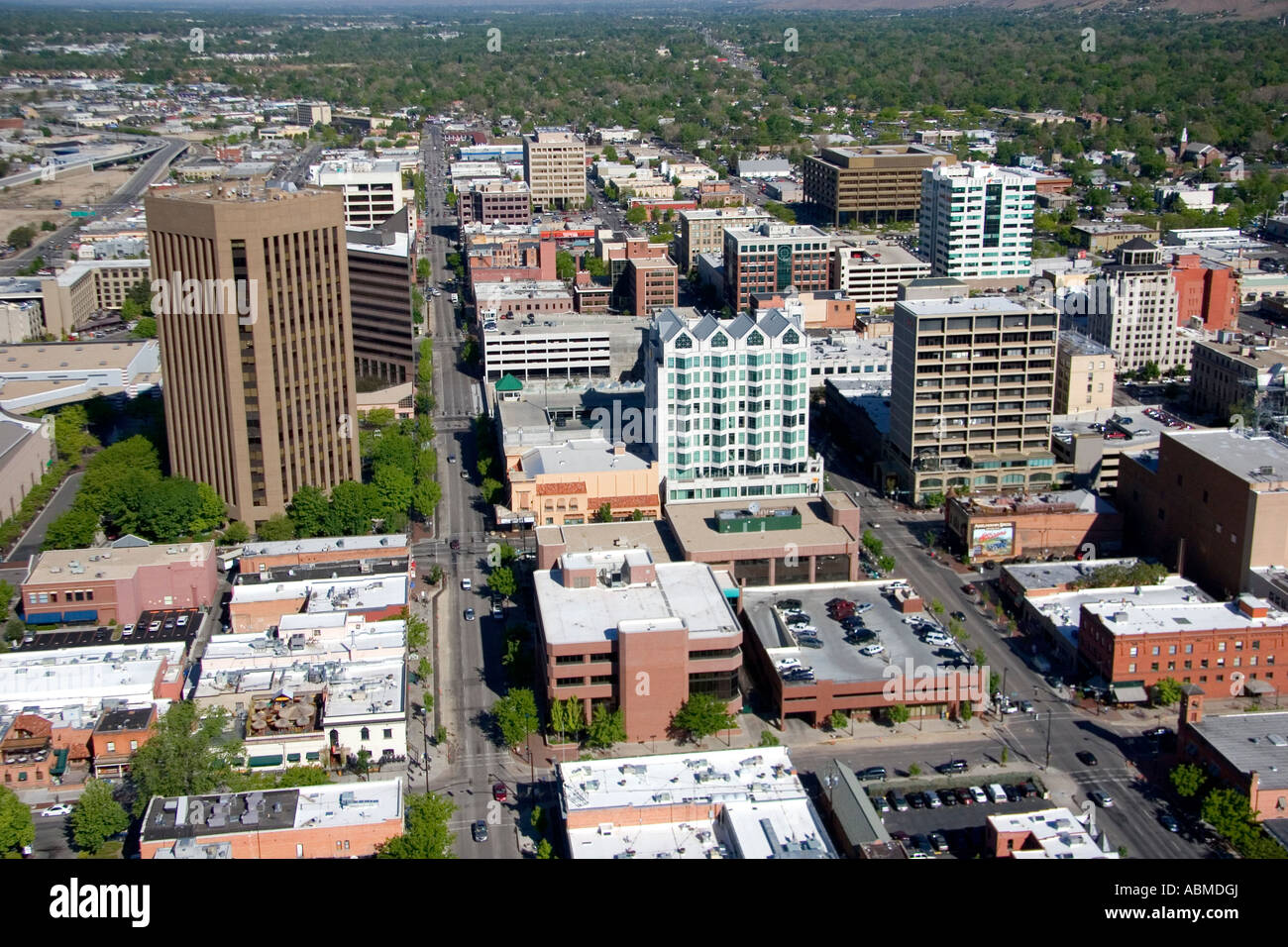 Aerial view of downtown Boise Idaho Stock Photo, Royalty Free Image ... Aerial view of downtown Boise Idaho Stock Photo, Royalty Free Image ...
