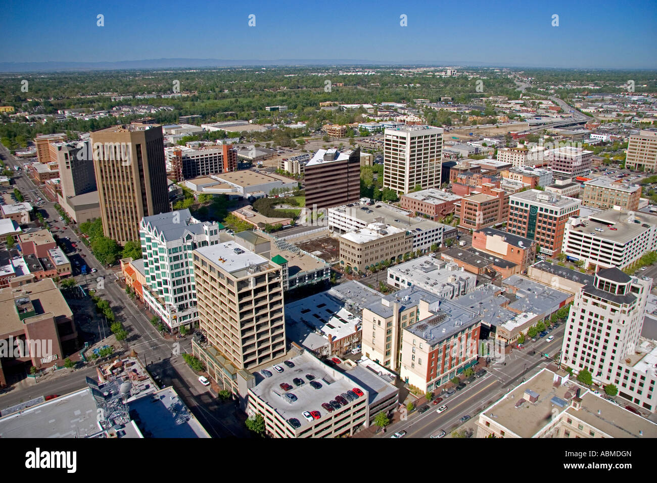 Aerial view of downtown Boise Idaho Stock Photo: 12924884 - Alamy Aerial view of downtown Boise Idaho Stock Photo: 12924884 - Alamy