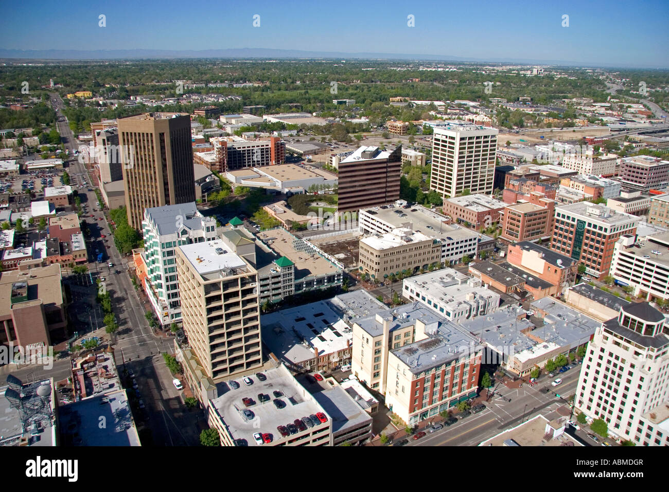 Aerial view of downtown Boise Idaho Stock Photo: 12924886 - Alamy Aerial view of downtown Boise Idaho Stock Photo: 12924886 - Alamy