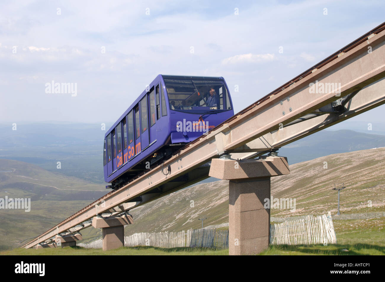 Cairngorm Mountain Funicular Railway at Aviemore Inverness-shire Stock Photo, Royalty Free Image ...