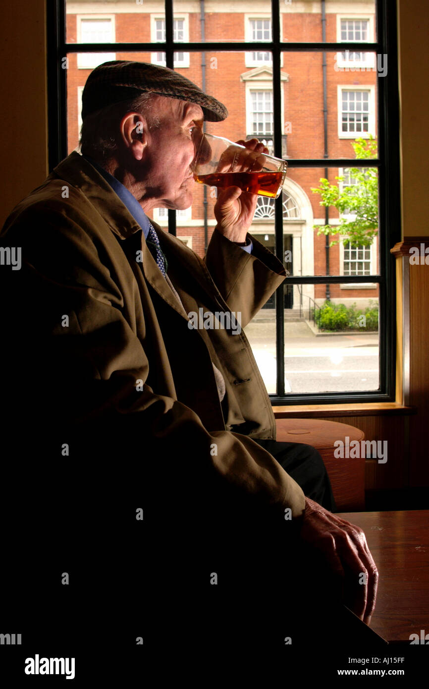 Old man drinking pint of beer in pub UK Stock Photo, Royalty Free Image ... Old man drinking pint of beer in pub UK Stock Photo, Royalty Free Image ...