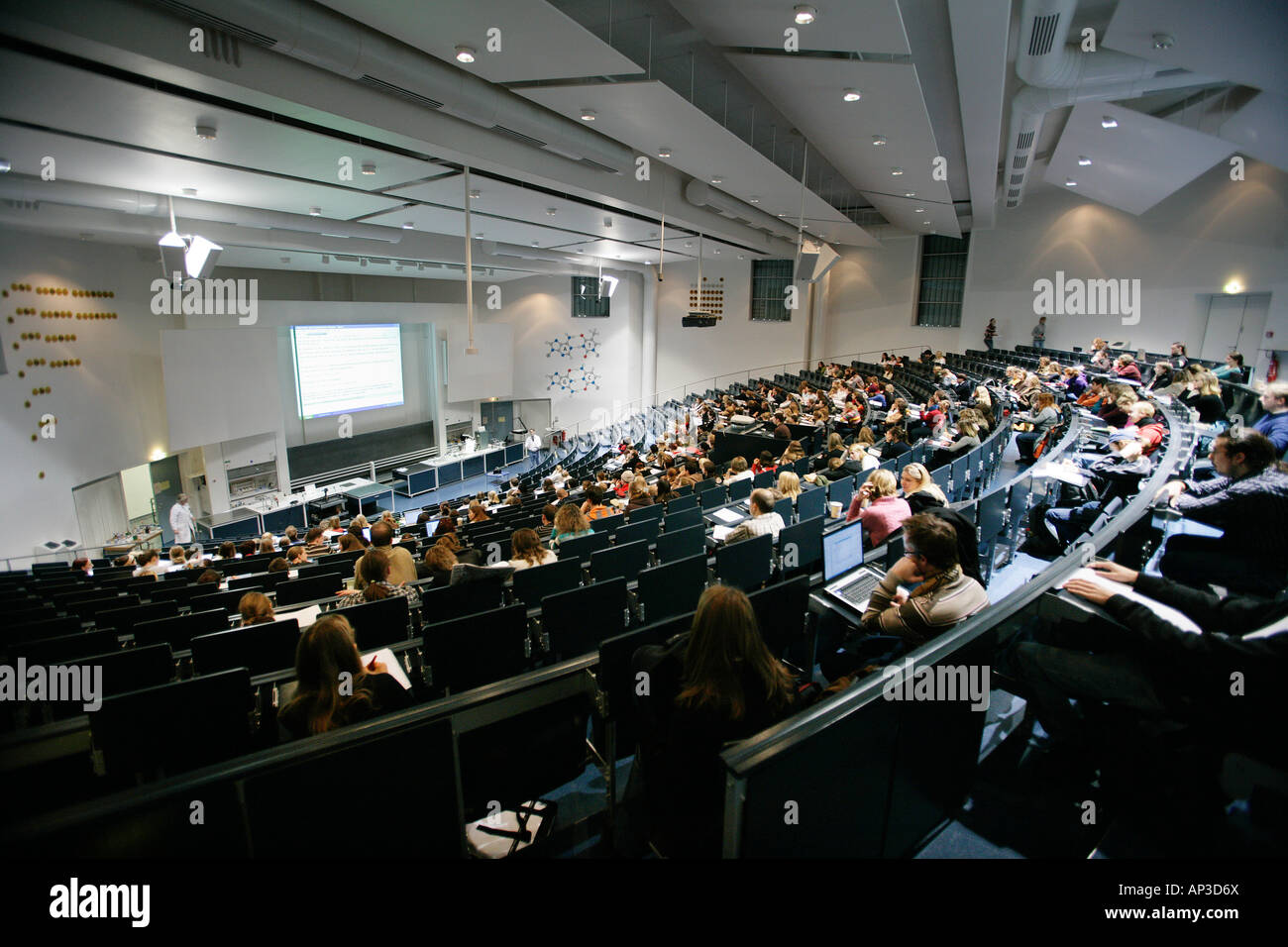 Lecture in a large lecture hall, Building for the faculty of Stock ... Lecture in a large lecture hall, Building for the faculty of Stock ...
