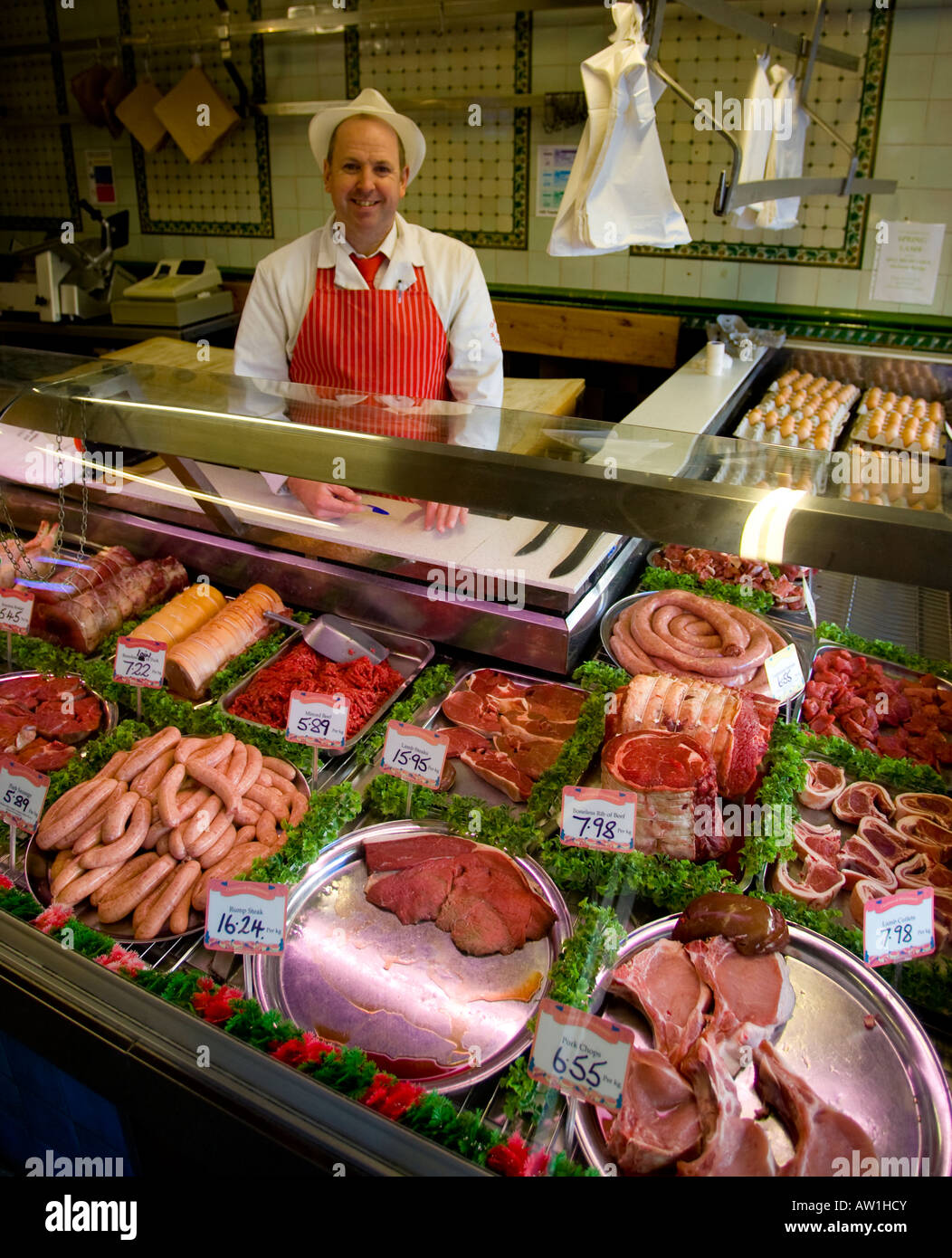 Traditional British Butcher Claytons Views Around Bowness on Stock ... Traditional British Butcher Claytons Views Around Bowness on Stock ...
