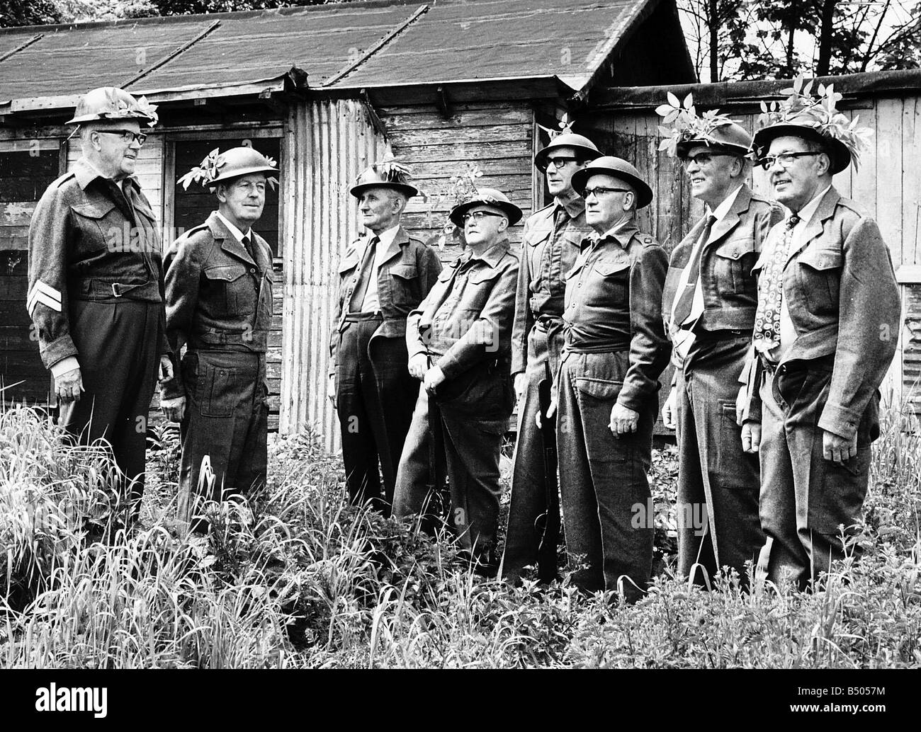 World War Two Members of the Home Guard line up for inspection Dads ...