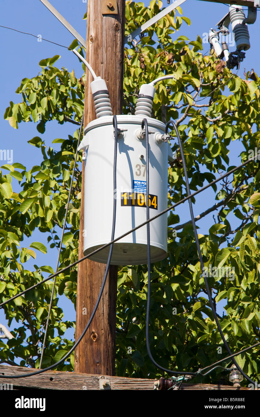 Electrical Transformer on power pole Stock Photo, Royalty Free Image ... Electrical Transformer on power pole Stock Photo, Royalty Free Image ...
