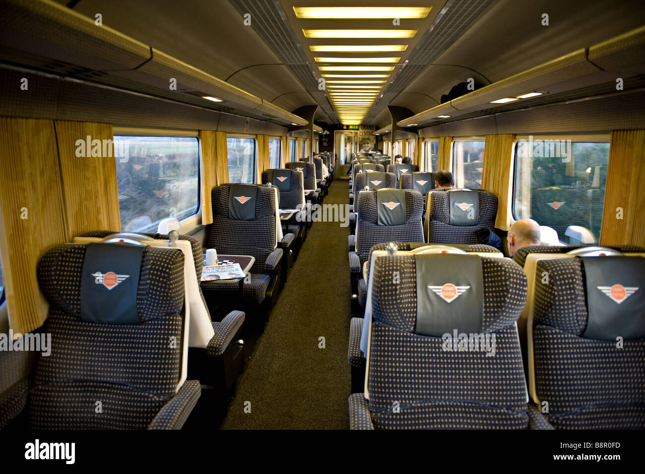 Interior of a Grand Central Railway first class carriage Stock Photo, Royalty Free Image ...