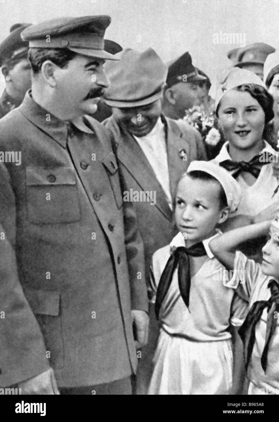 Josef Stalin left and Nikita Khrushchev second from left among Stock ... Josef Stalin left and Nikita Khrushchev second from left among Stock ...