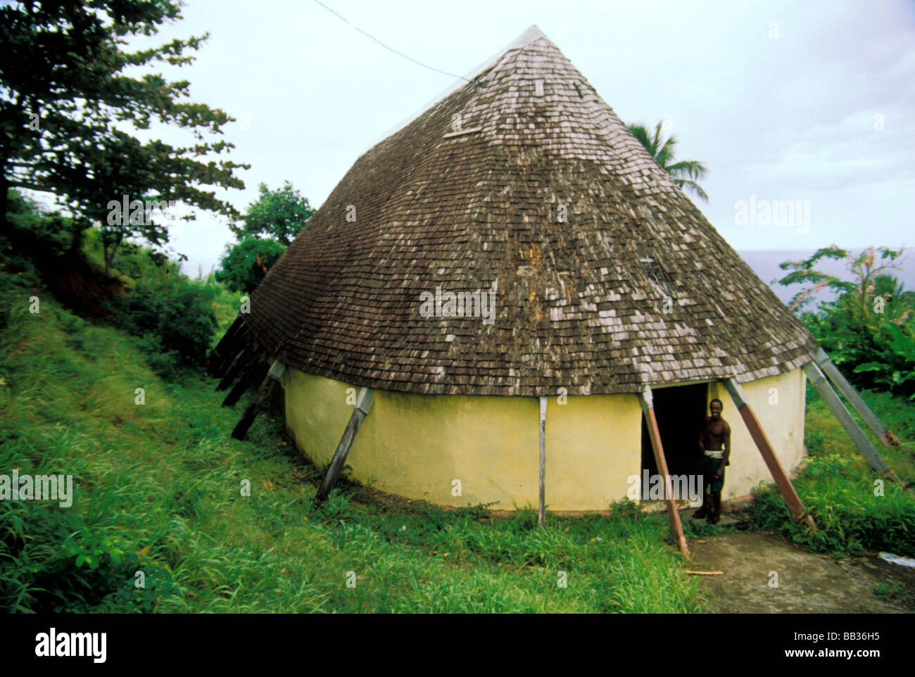 Caribbean, Dominica, Carib Village. Hut Stock Photo, Royalty Free Image ... Caribbean, Dominica, Carib Village. Hut Stock Photo, Royalty Free Image ...