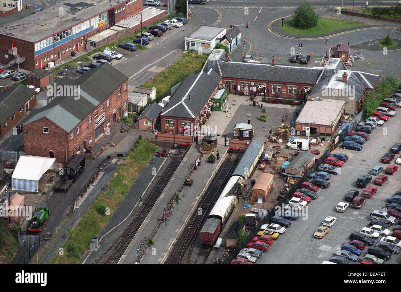 Aerial view of Kidderminster Railway Station 7 7 97 Stock Photo ... Aerial view of Kidderminster Railway Station 7 7 97 Stock Photo ...