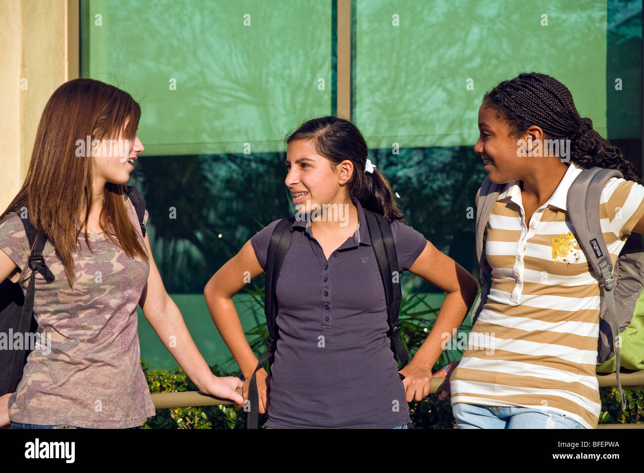 African American, Hispanic and Caucasian teen girls13-14 year old Stock ... African American, Hispanic and Caucasian teen girls13-14 year old Stock ...