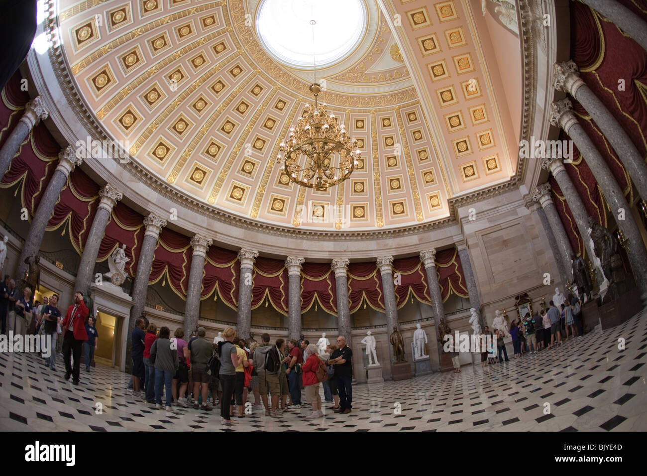 The Old Senate Chamber In The U S Capitol In Washington Dc Stock