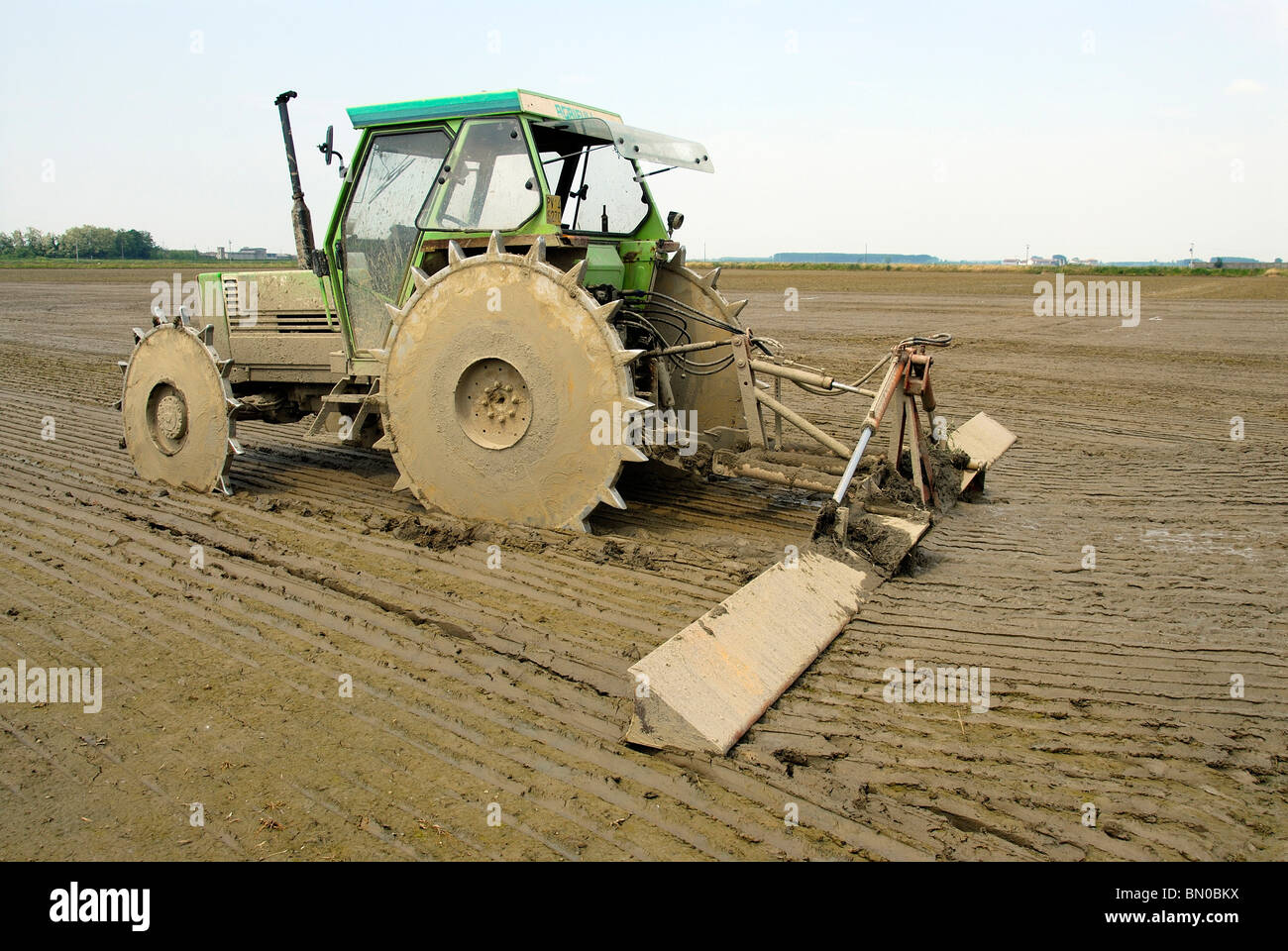 Tractor In Rice field Stock Photo 30127326 Alamy tractor-in-rice-field-stock-photo-30127326-alamy