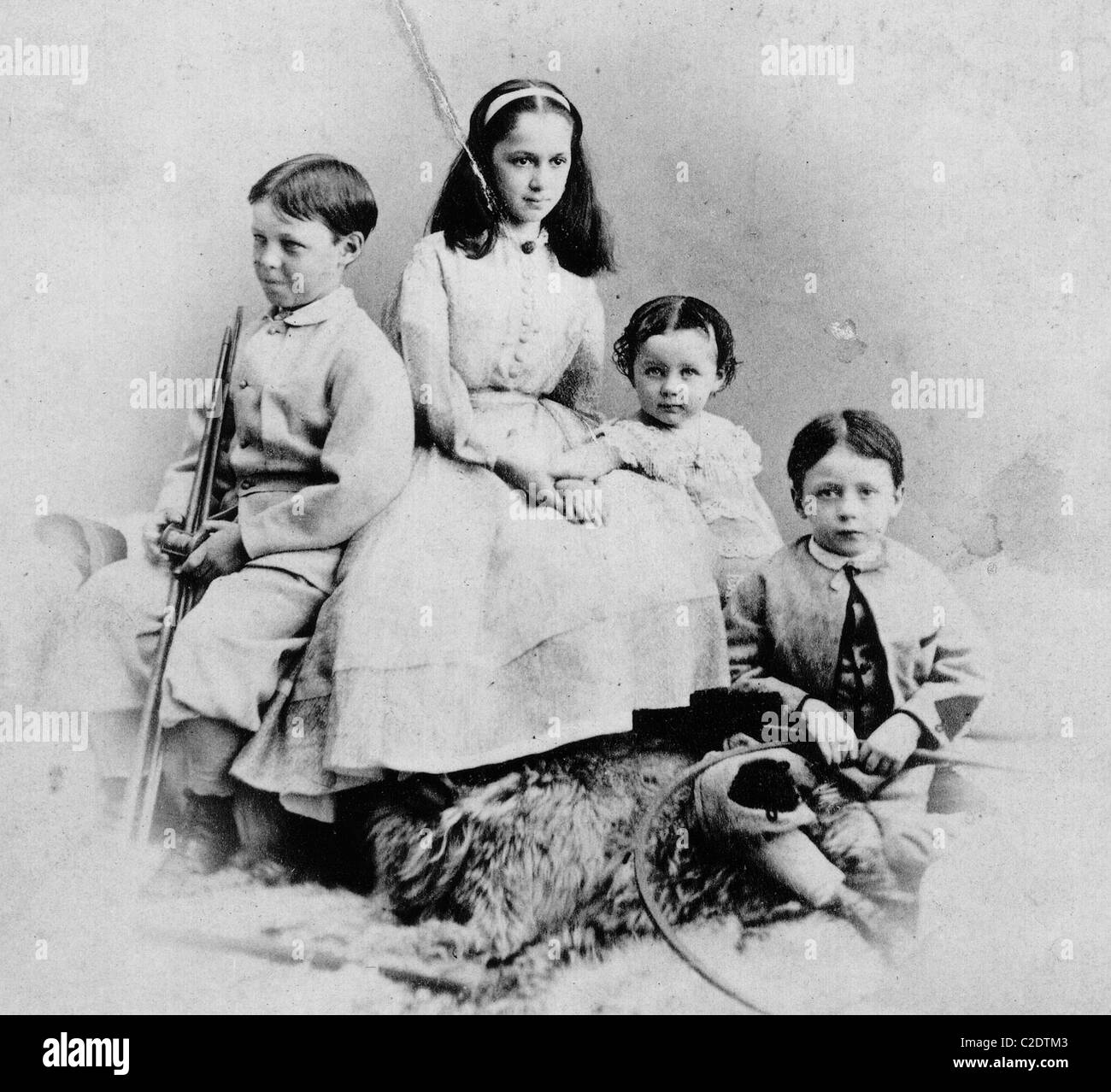 Confederate President Jefferson Davis' children Stock Photo, Royalty ... Confederate President Jefferson Davis' children Stock Photo, Royalty ...