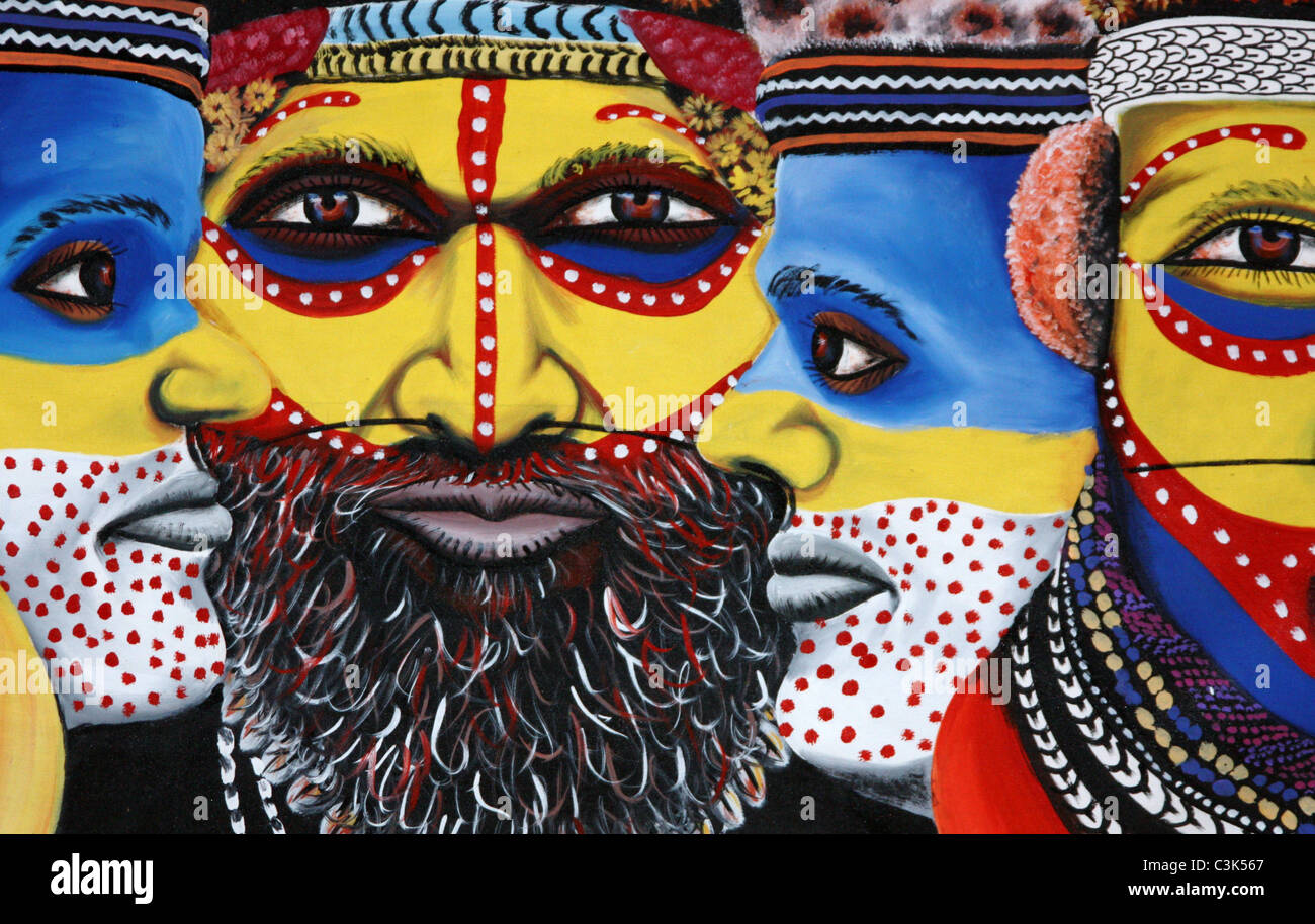 Traditional Painting in Papua New Guinea Stock Photo, Royalty Free Image: 36685887 - Alamy