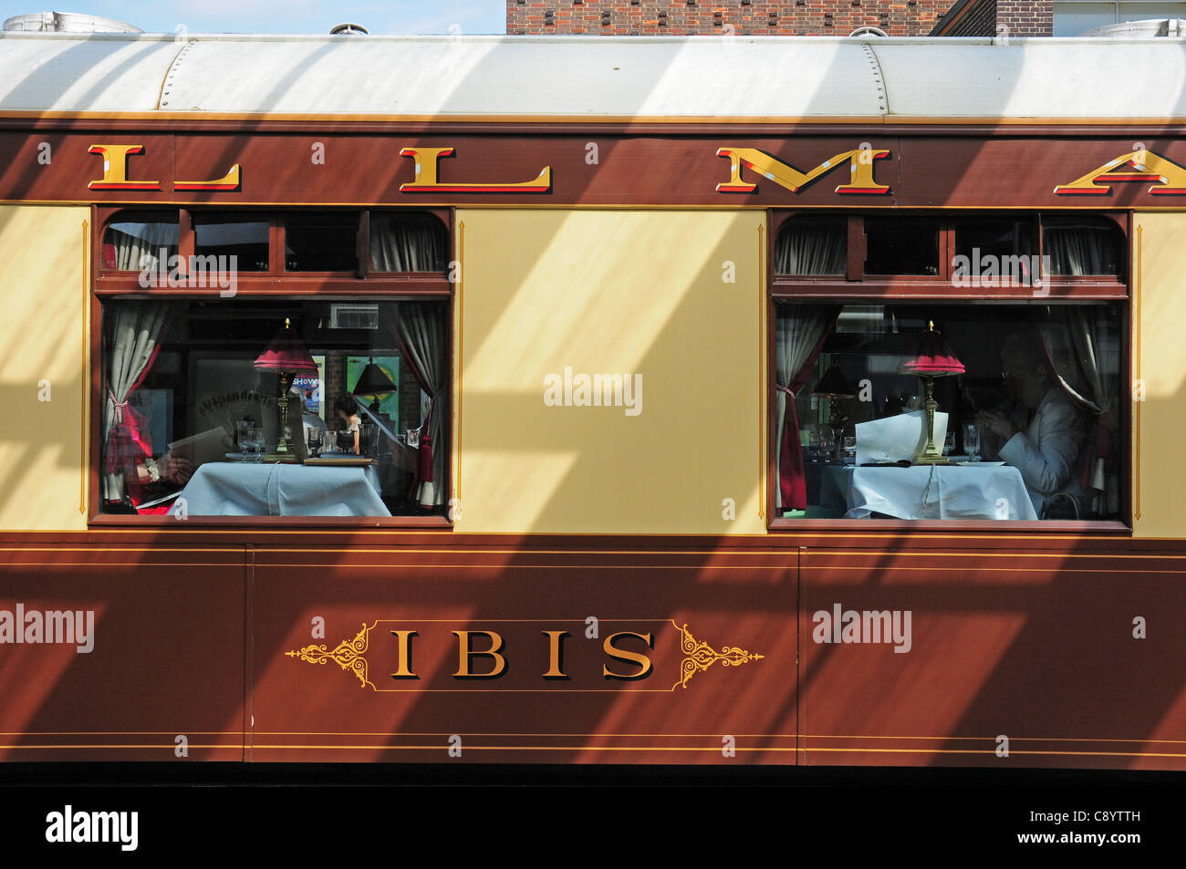 Two windows in the Ibis Pullman carriage of the Orient Express Stock ... Two windows in the Ibis Pullman carriage of the Orient Express Stock ...