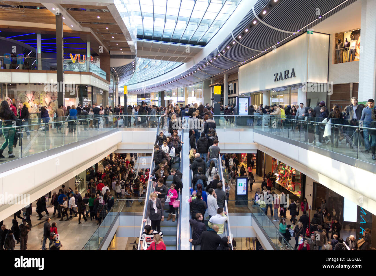 Westfield Stratford City Shopping Centre - Stratford - London Stock ... Westfield Stratford City Shopping Centre - Stratford - London Stock ...