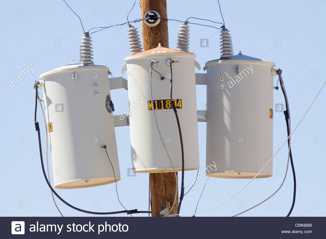 Three Phase Transformers mounted power pole Three Phase Transformers mounted power pole