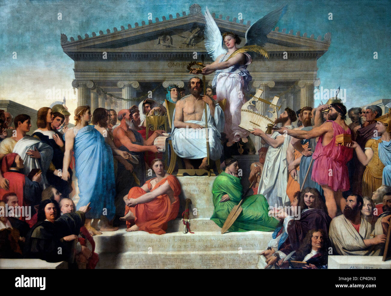 Jean-Auguste-Dominique INGRES 1780 – 1867 Homer Deified, or The Stock ... Jean-Auguste-Dominique INGRES 1780 – 1867 Homer Deified, or The Stock ...