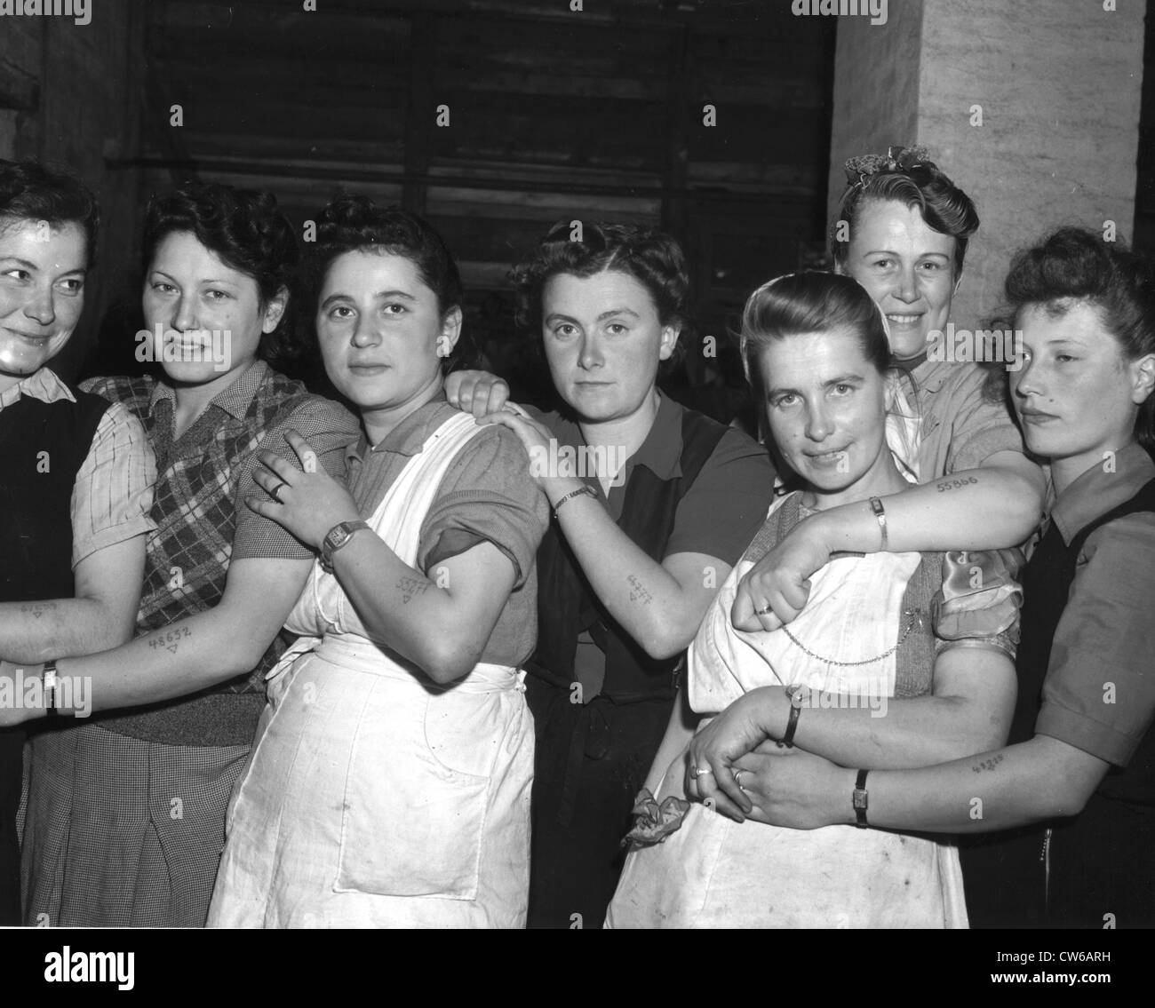 Women of Belsen concentration camp (Germany) April 28, 1945 Stock Photo ...