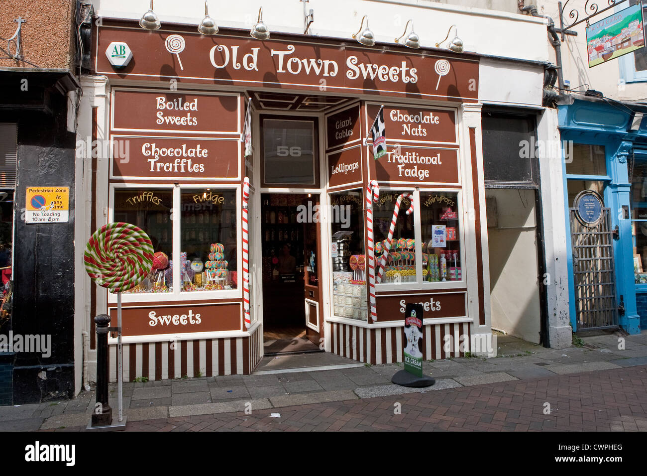 Old Town Sweets Shop In Hastings Stock Photo Royalty Free Image