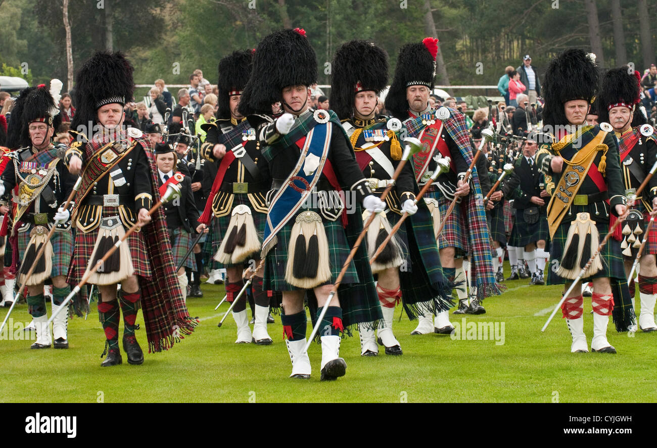 Scottish Massed Pipe Bands playing at the Scottish Massed Pipe Bands playing at the