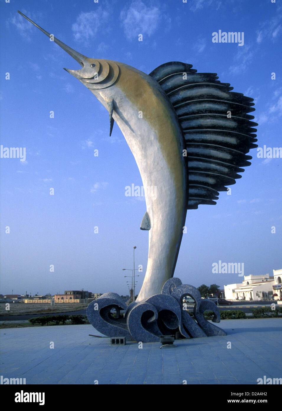 Swordfish monument in Umm al Quwain, UAE Stock Photo, Royalty Free ... Swordfish monument in Umm al Quwain, UAE Stock Photo, Royalty Free ...