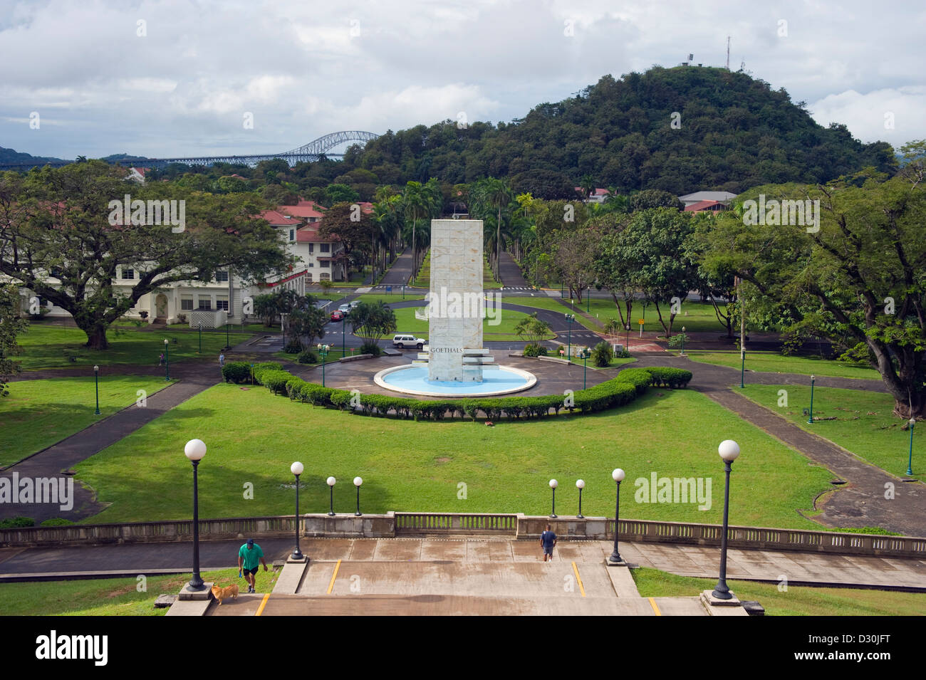 Goethals monument, Panama Canal, Panama City, Panama, Central America ... Goethals monument, Panama Canal, Panama City, Panama, Central America ...