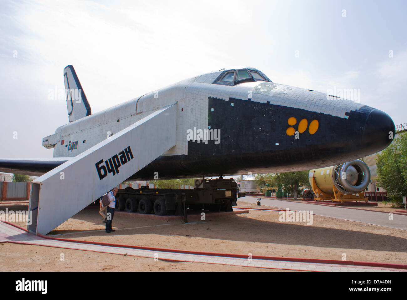 Russian space shuttle Buran at museum Baikonur Space Museum Baikonur Stock Photo, Royalty Free ...