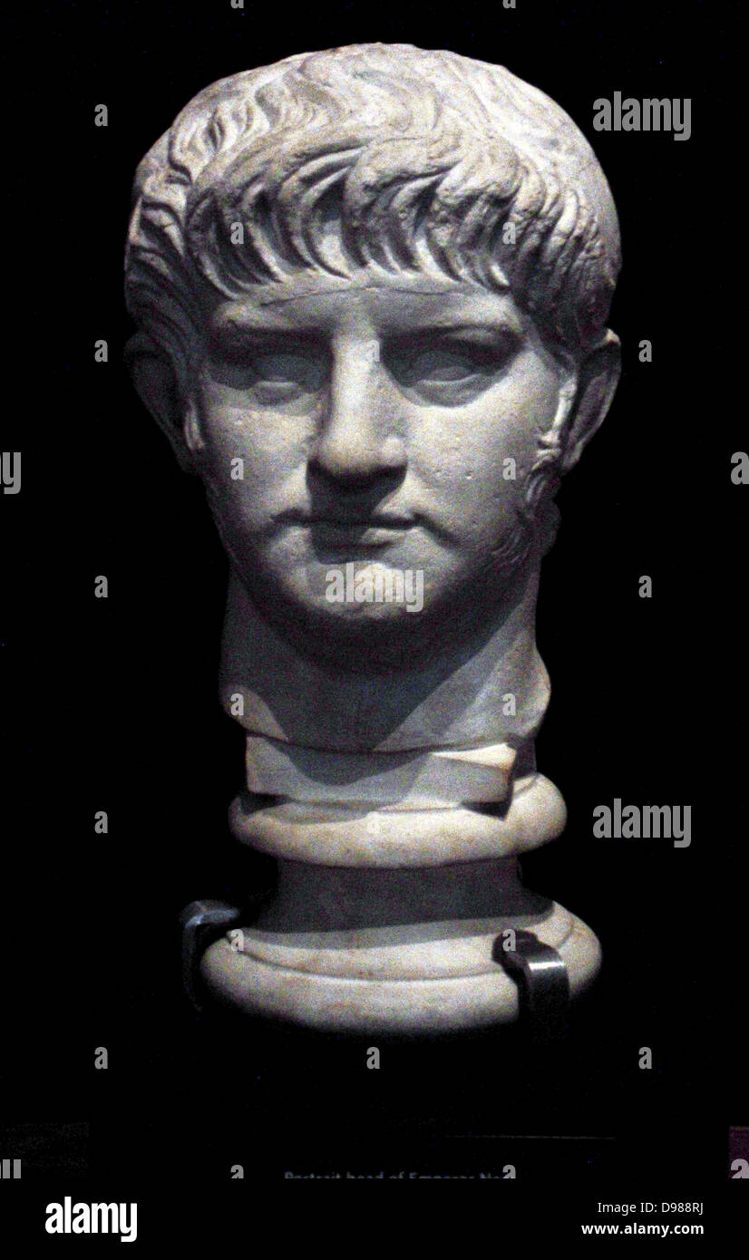 Portrait Head of Roman Emperor Nero circa AD 59-64. Nero Claudius Stock ... Portrait Head of Roman Emperor Nero circa AD 59-64. Nero Claudius Stock ...