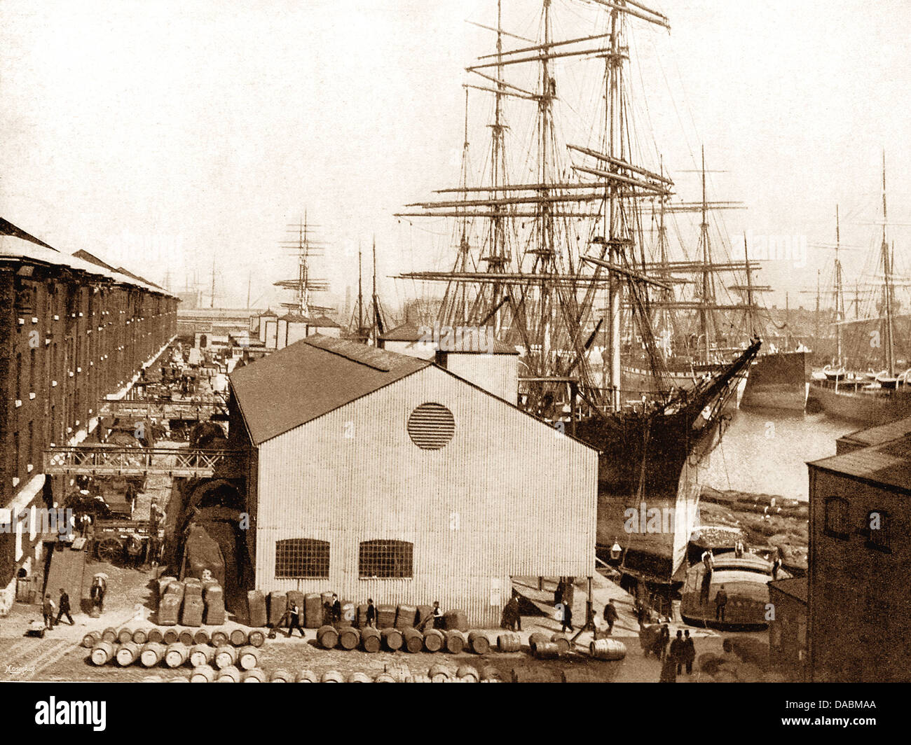 London Docks Victorian period Stock Photo, Royalty Free Image: 58035106 - Alamy