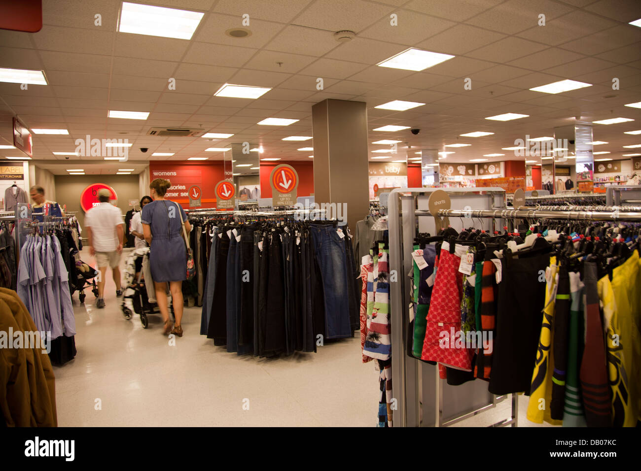 Inside TK Maxx Clothing Department In Clapham Junction Stock Photo Inside TK Maxx Clothing Department In Clapham Junction Stock Photo