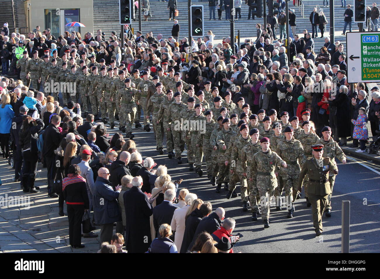 Hundreds Of People Attended A Remembrance Sunday Service In Liverpool 