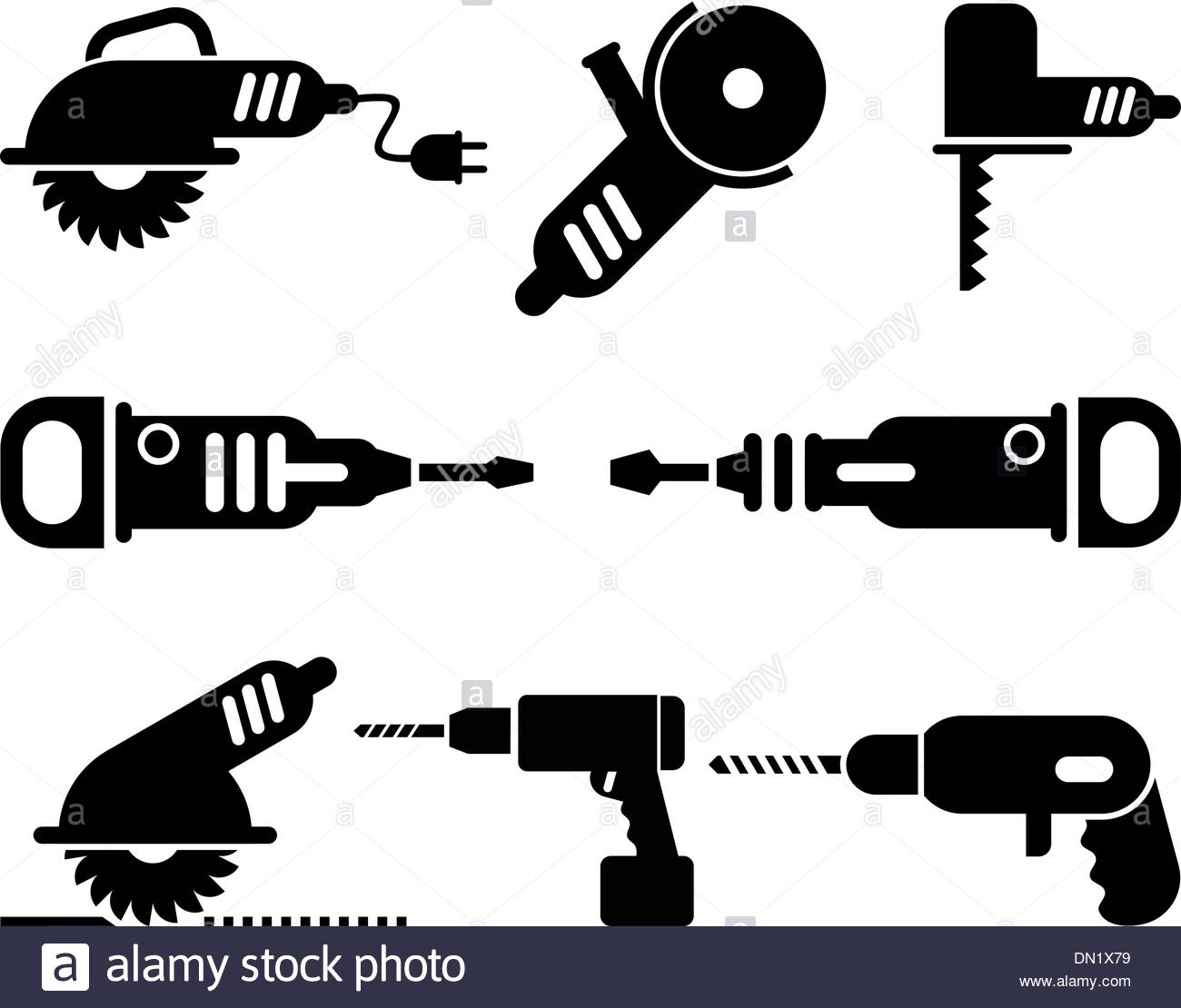 Electric Tools vector icon set Stock Vector Art & Illustration, Vector ... Electric Tools vector icon set Stock Vector Art & Illustration, Vector ...