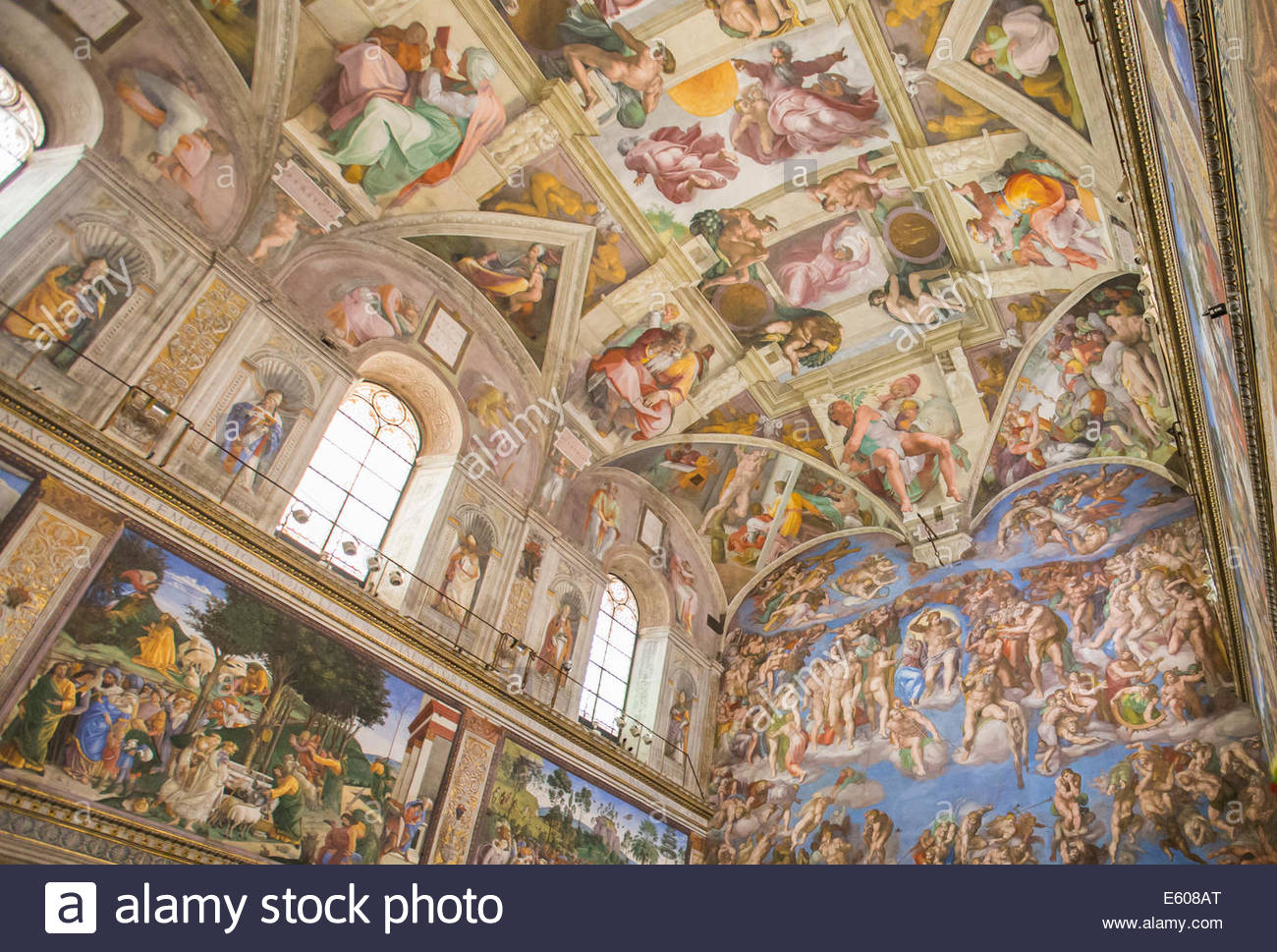 Michelangelo fresco in The Sistine Chapel, Vatican Stock Photo, Royalty Free Image: 72535984 - Alamy