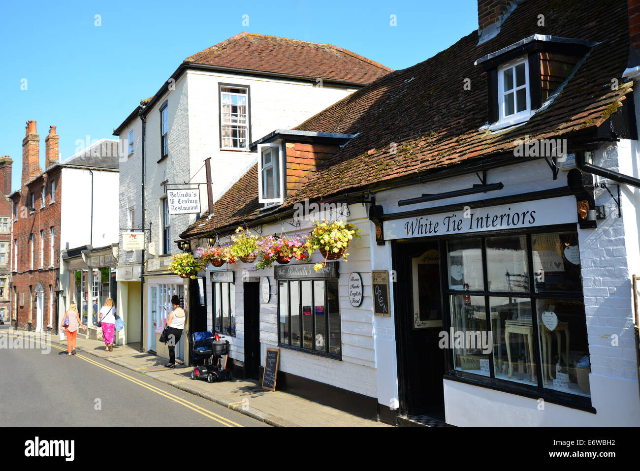 Belindas 16th Century Restaurant Tarrant Street Arundel West Stock