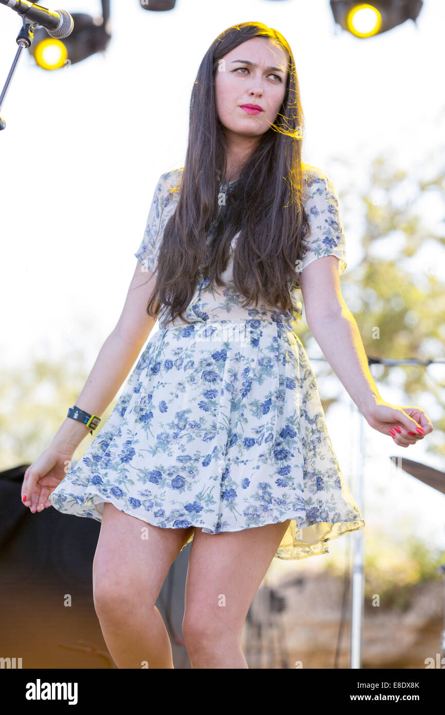 Austin, Texas, USA. 5th Oct, 2014. Singer MADELINE FOLLIN of the band ... Austin, Texas, USA. 5th Oct, 2014. Singer MADELINE FOLLIN of the band ...