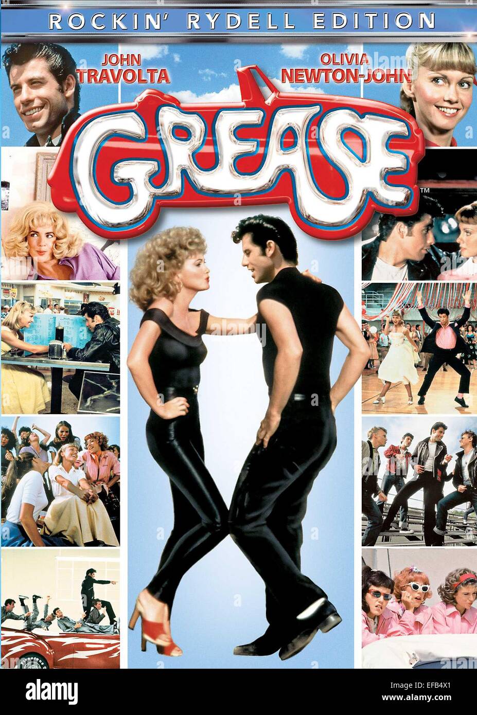 Olivia Newton-john & John Travolta Poster Grease (1978 Stock Photo ... Olivia Newton-john & John Travolta Poster Grease (1978 Stock Photo ...