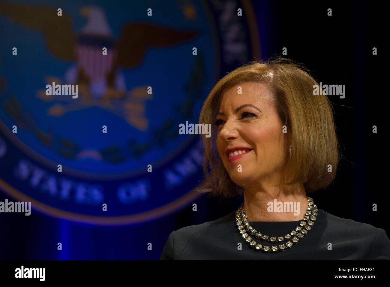 Stephanie Carter, wife of US Secretary of Defense Ash Carter, smiles ... Stephanie Carter, wife of US Secretary of Defense Ash Carter, smiles ...