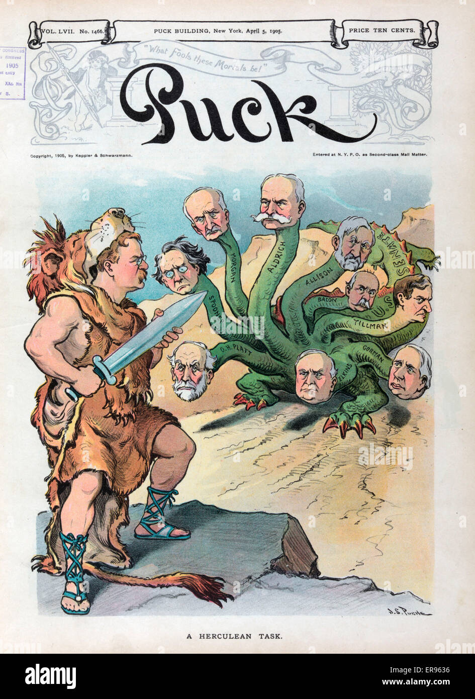 A herculean task. Illustration shows Theodore Roosevelt as Hercules ... A herculean task. Illustration shows Theodore Roosevelt as Hercules ...