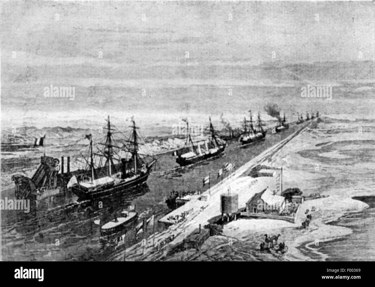 Port Said, Egypt — 1869 — Taking 10 years to build, the Suez Canal ... Port Said, Egypt — 1869 — Taking 10 years to build, the Suez Canal ...