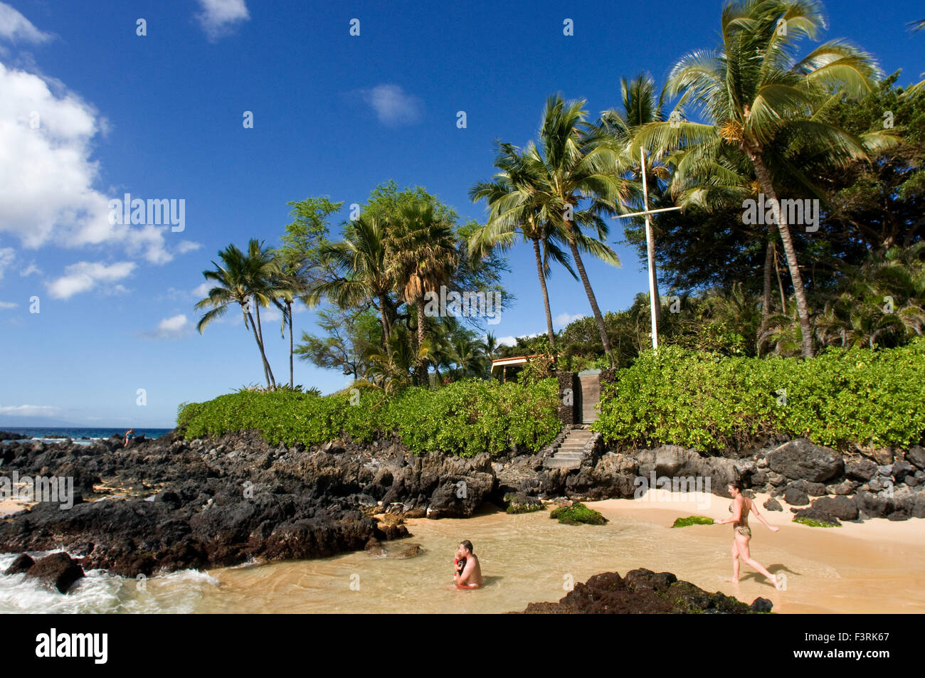Secret Cove Beach. Maui. Hawaii. Pa'ako Beach, otherwise known as Stock Photo: 88415775 - Alamy