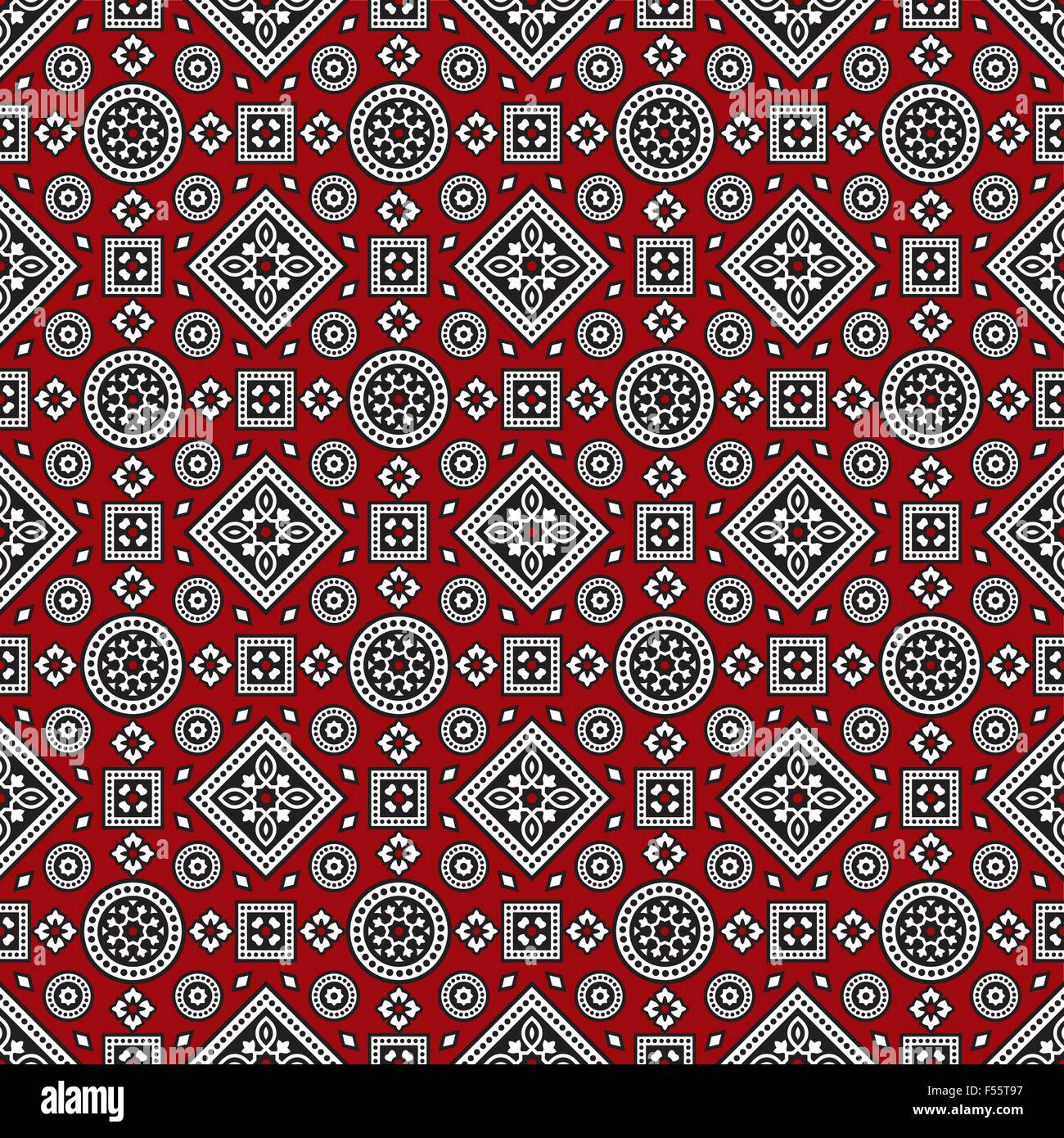 Red Sindhi Ajrak Pattern, Vector Illustration Stock Vector Art ... Red Sindhi Ajrak Pattern, Vector Illustration Stock Vector Art ...