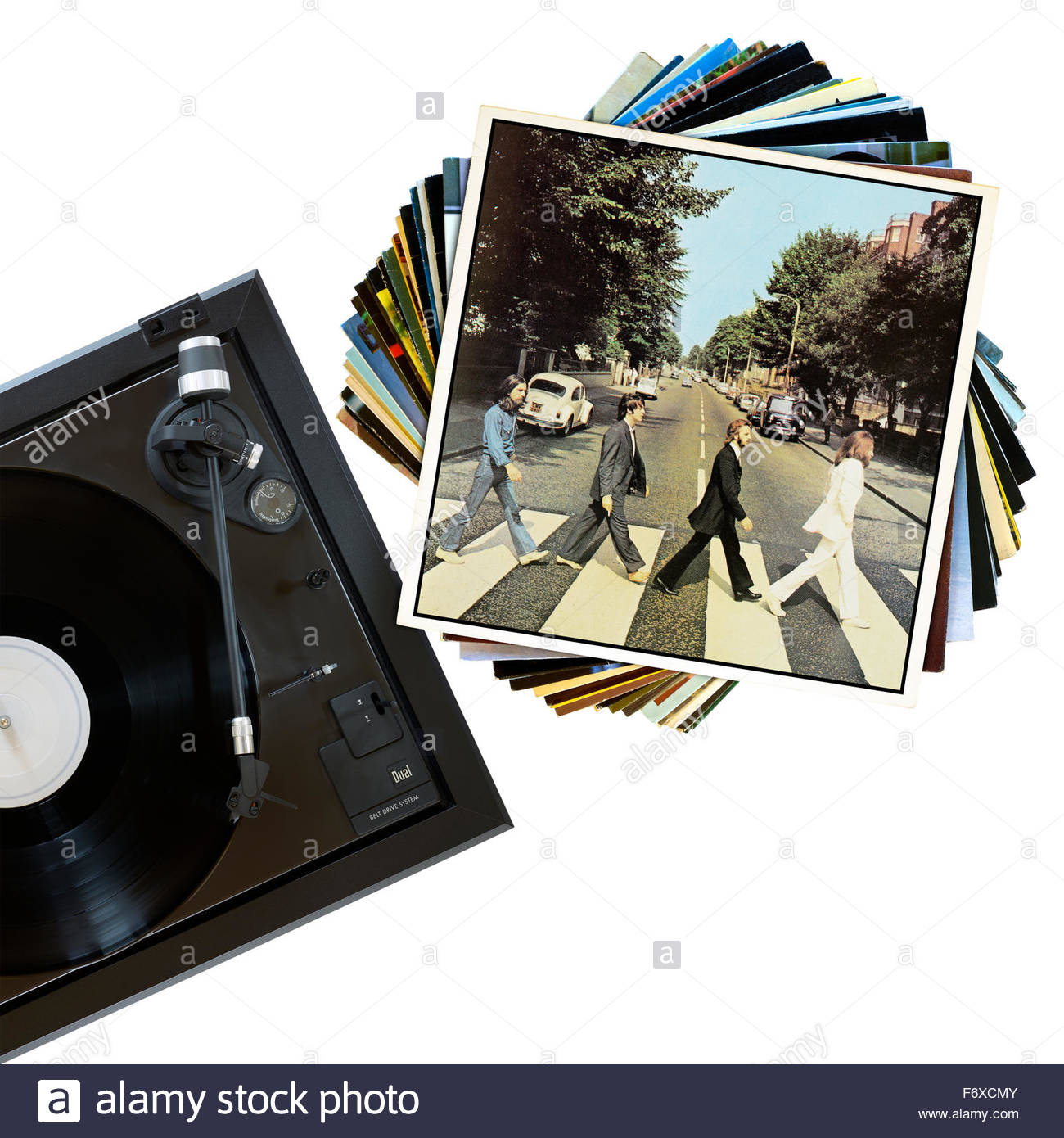 The Beatles 1969 Album Abbey Road Record Player And Album England