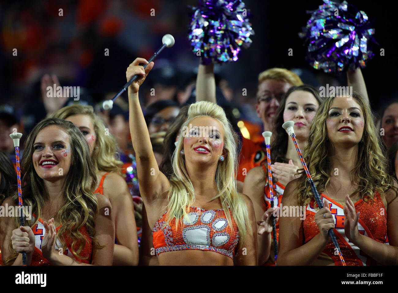 January 11 2016 Clemson Tigers Cheerleaders Perform During The 2016