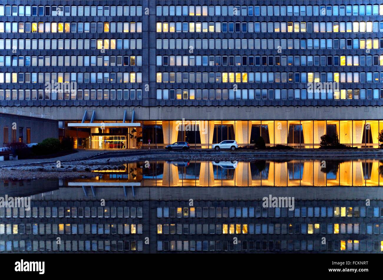 Main Entrance To Ilo International Labor Office Headquarters In