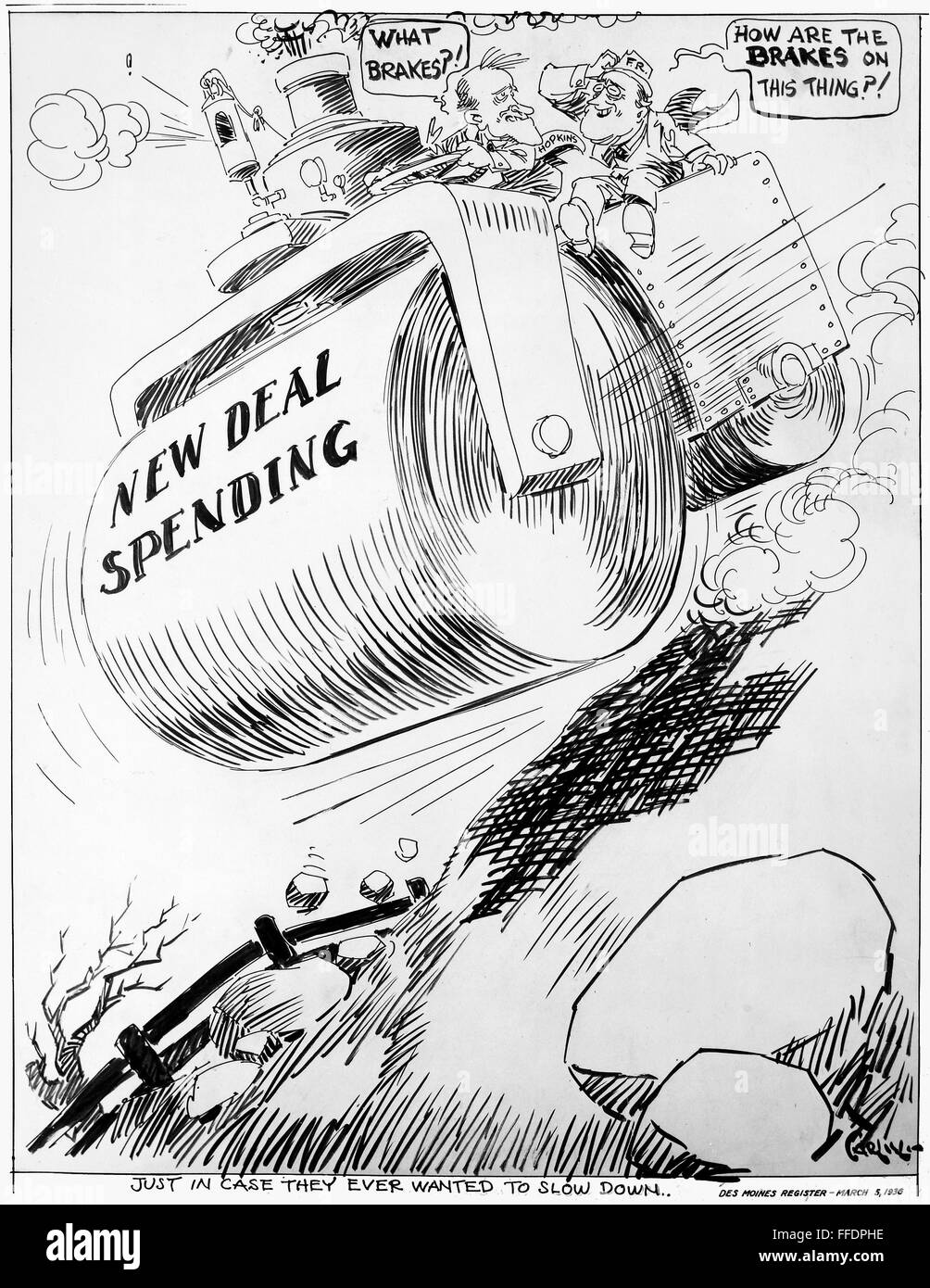 CARTOON: NEW DEAL, 1936. /nAmerican cartoon depicting President Stock ... CARTOON: NEW DEAL, 1936. /nAmerican cartoon depicting President Stock ...