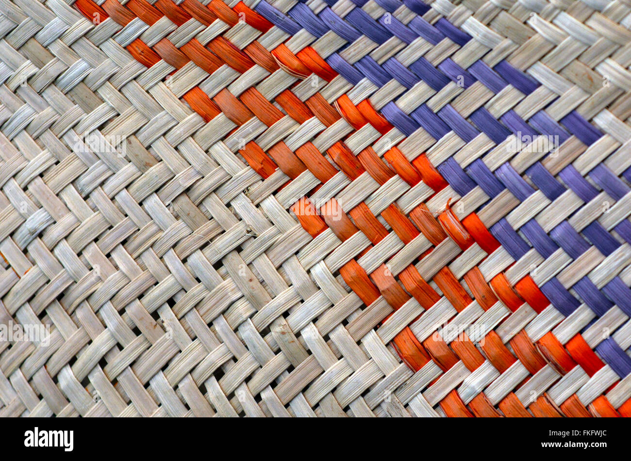 Woven flax (close up ) traditional Maori culture artwork New Stock ...