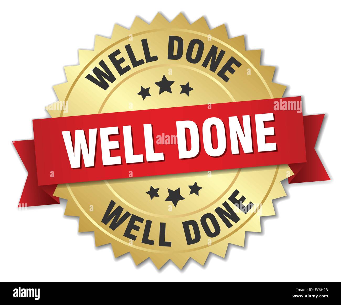 well done 3d gold badge with red ribbon Stock Vector Art & Illustration ... well done 3d gold badge with red ribbon Stock Vector Art & Illustration ...